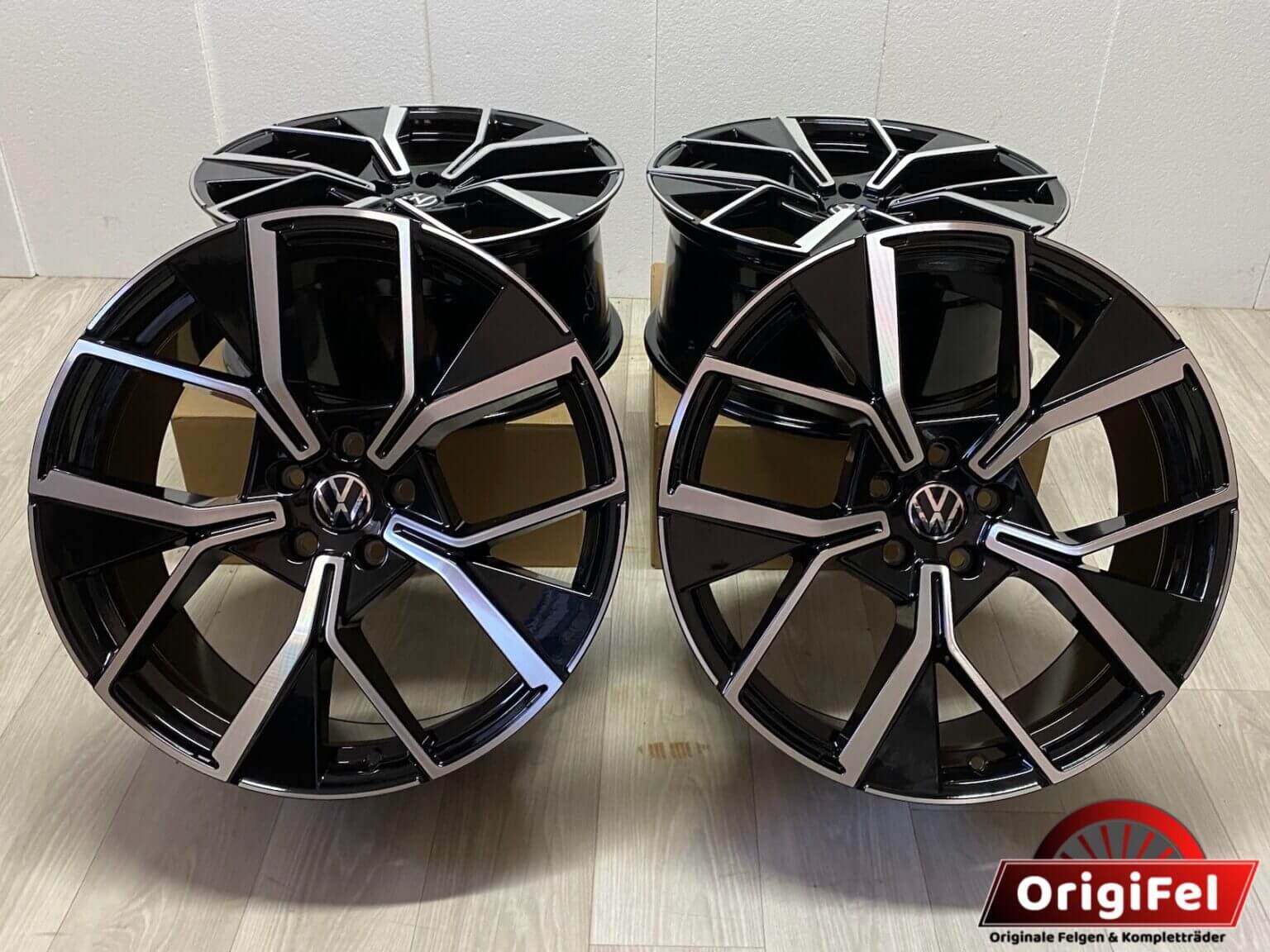 NEU Original VW Tiguan III 3 CT1 Tayron 20 Zoll Leeds Felgen Alufelgen R-Line Schwarz 571601025F ...